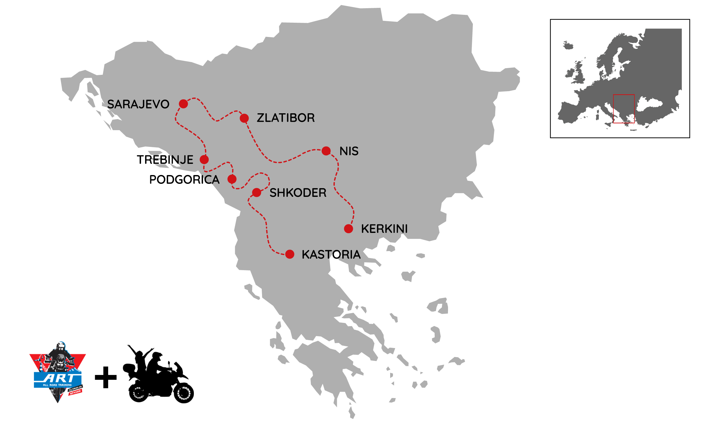 Ταξίδι στα Βαλκάνια με μοτοσυκλέτα